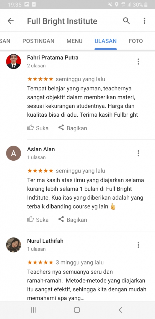 Testimoni Siswa Full Bright Indonesia – Full Bright Indonesia